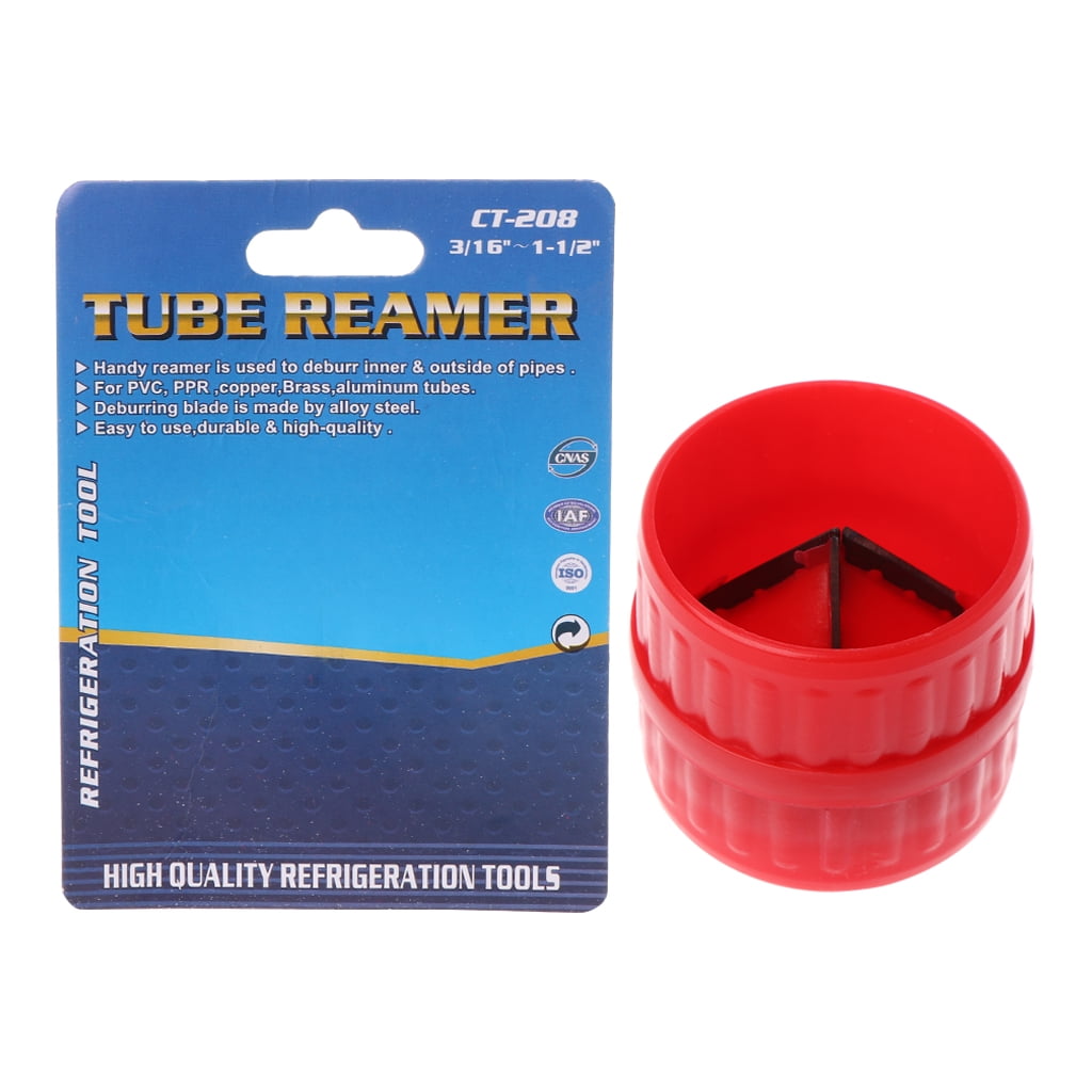 Red Tube Deburring Reamer Tubing Chamfer Tool 1/8” to1 1/2” Inner-Outer ...