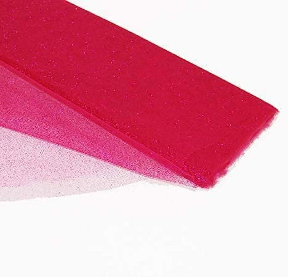 Red Tulle Glitter Fabric Bolt 54" Wide x 10 Yards (30 ft) for Wedding ...
