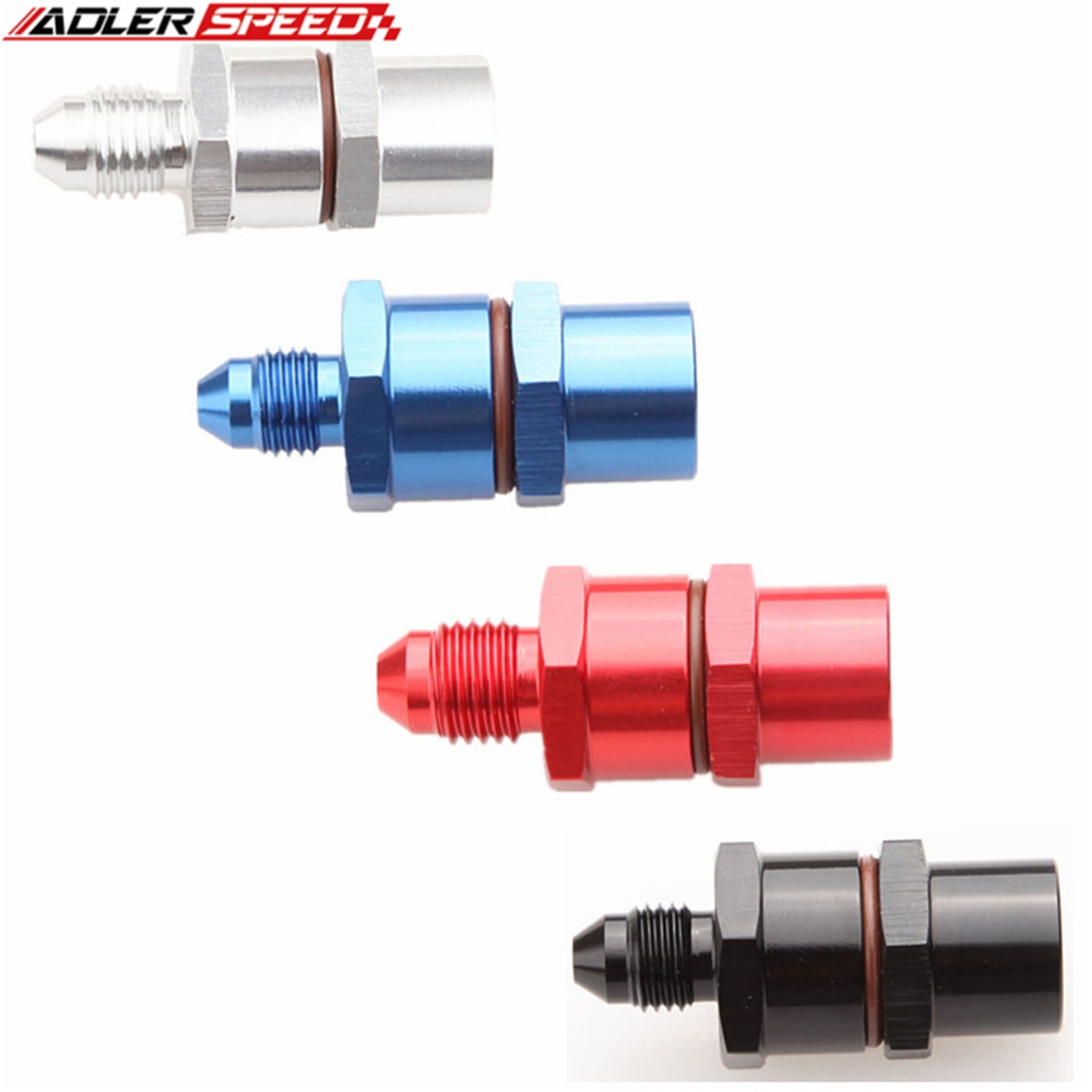 Red - Turbo Oil Rejuvenation Line Filter, High Flow Billet, 4AN Male to ...