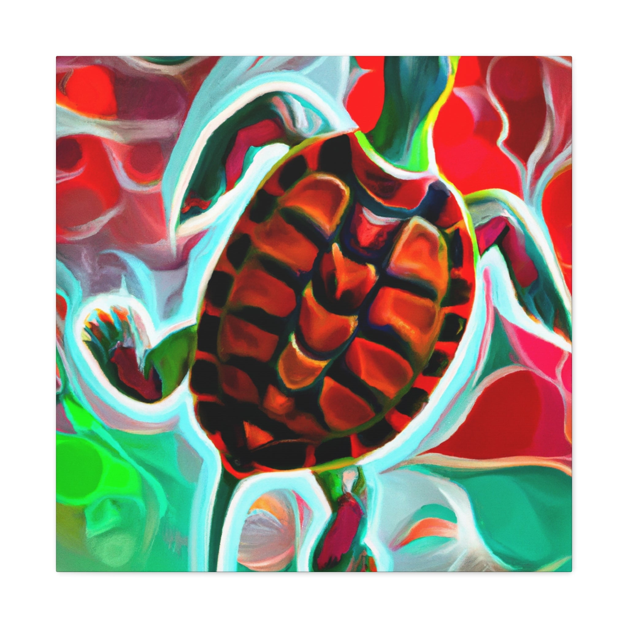 "Red Turtle Surrealism" - Canvas - Walmart.com