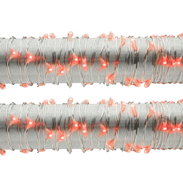 Red Twinkle Micro LED Light String on Silver Wire (Set of 2) - Walmart.com