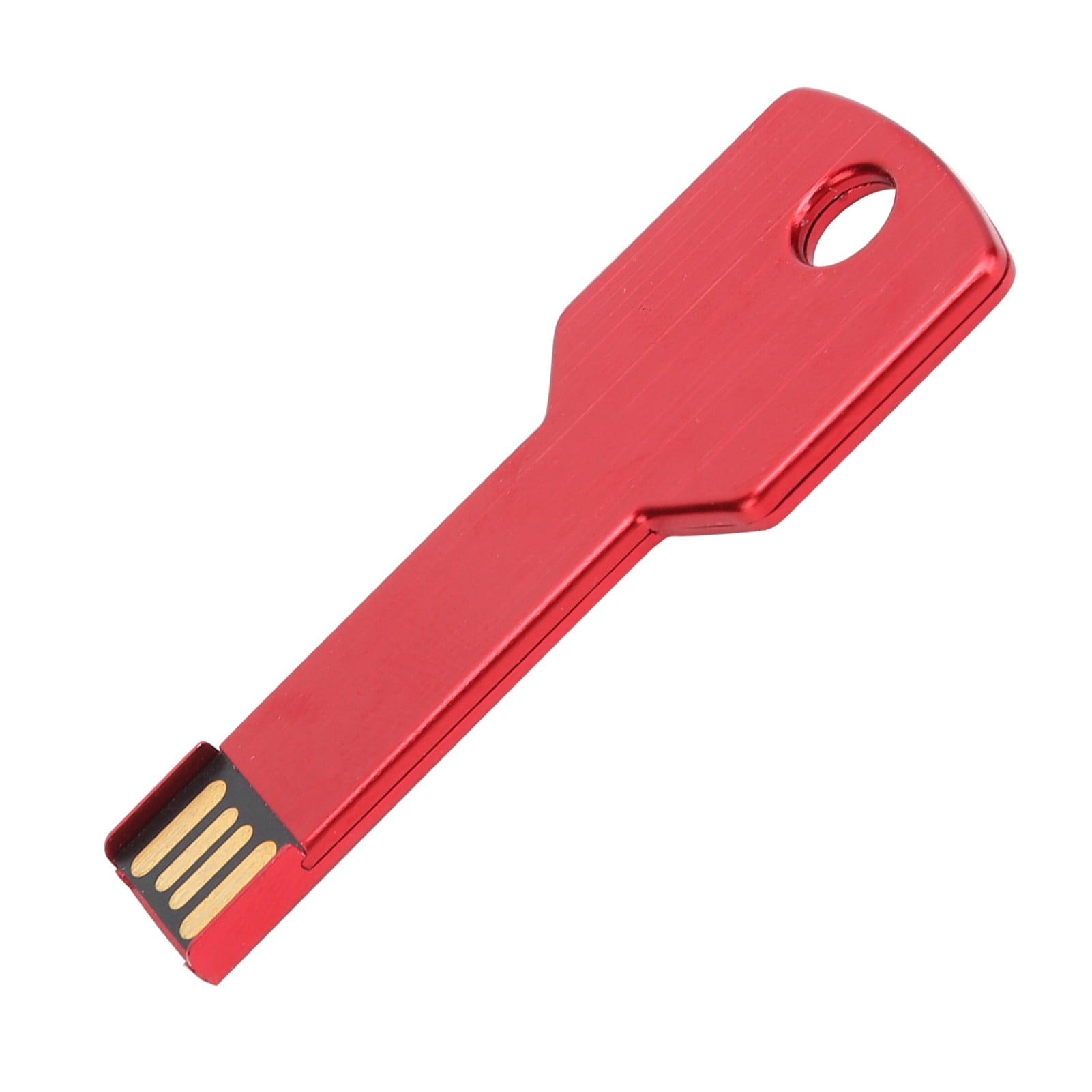Red USB Flash Drive Aluminum Alloy Key Shape Memory U Disc for Car ...