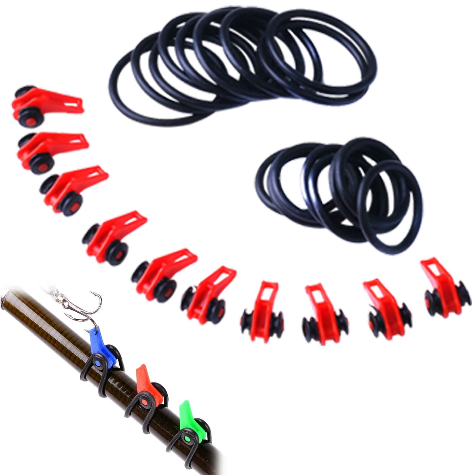 Red Universal Bait Hanger For Rock Fishing Fixing Clip, A Set Of ...