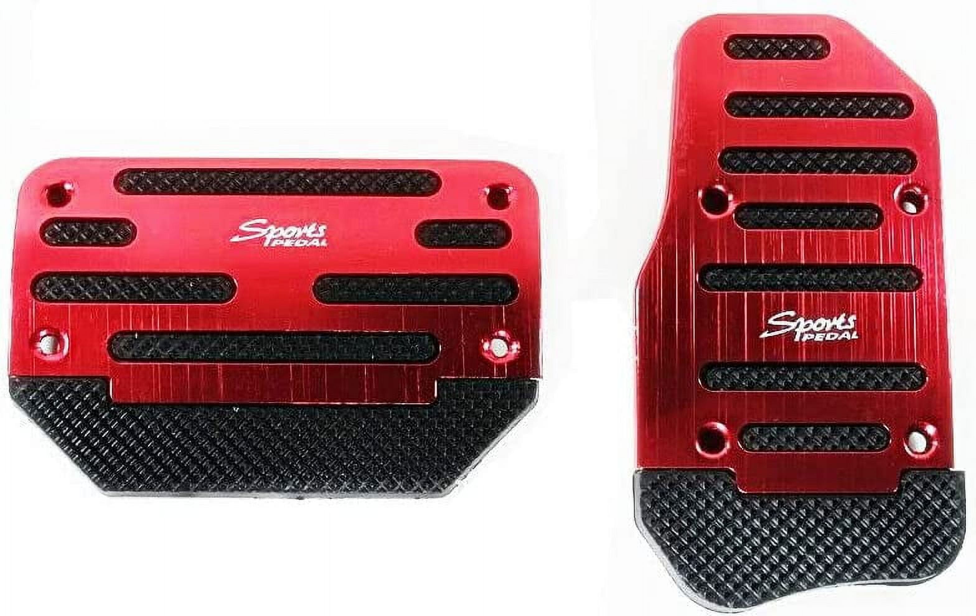 Red Universal Racing Sports Non-Slip Automatic Car Gas/Brake Pedal Pads ...