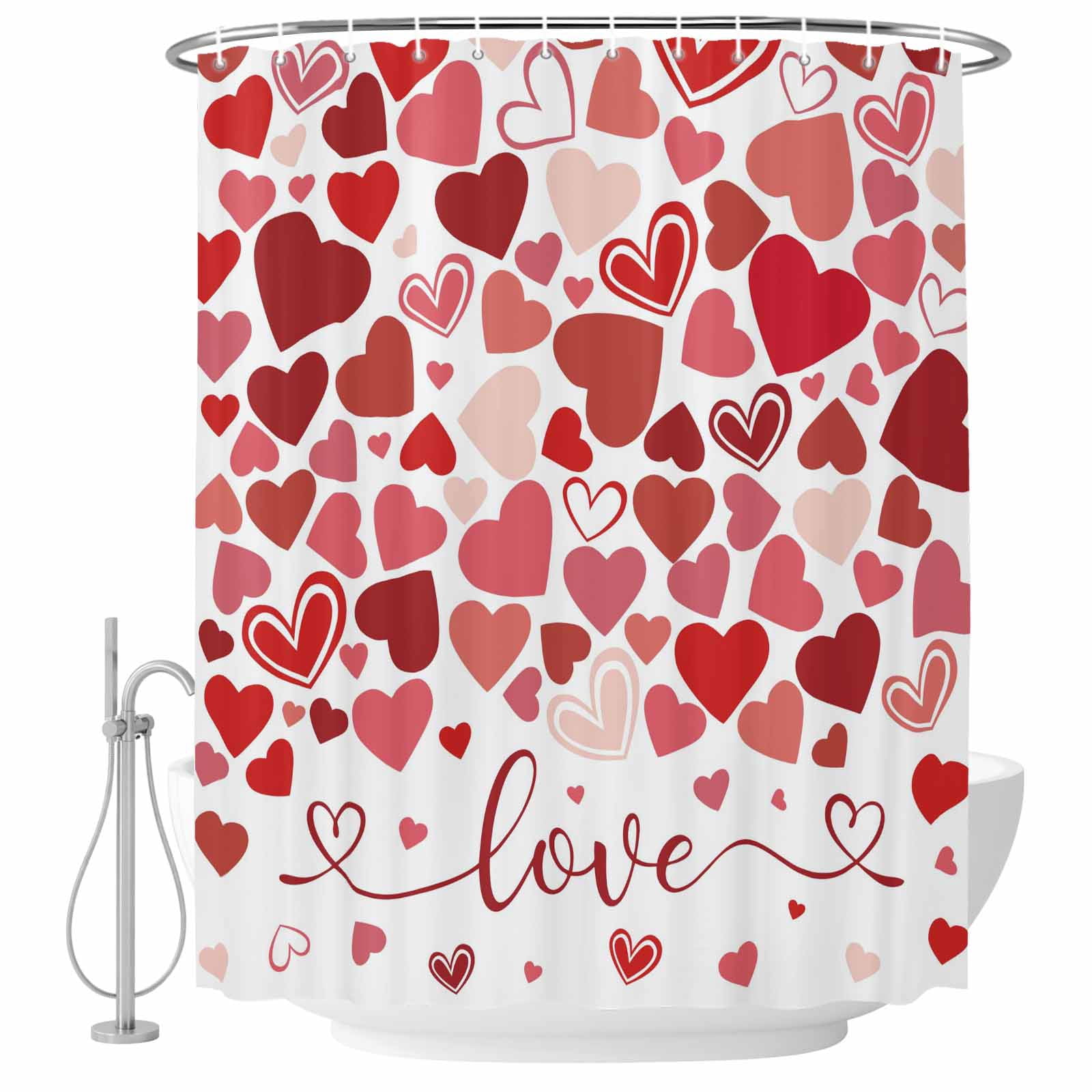 Valentines Day Shower Curtainnull