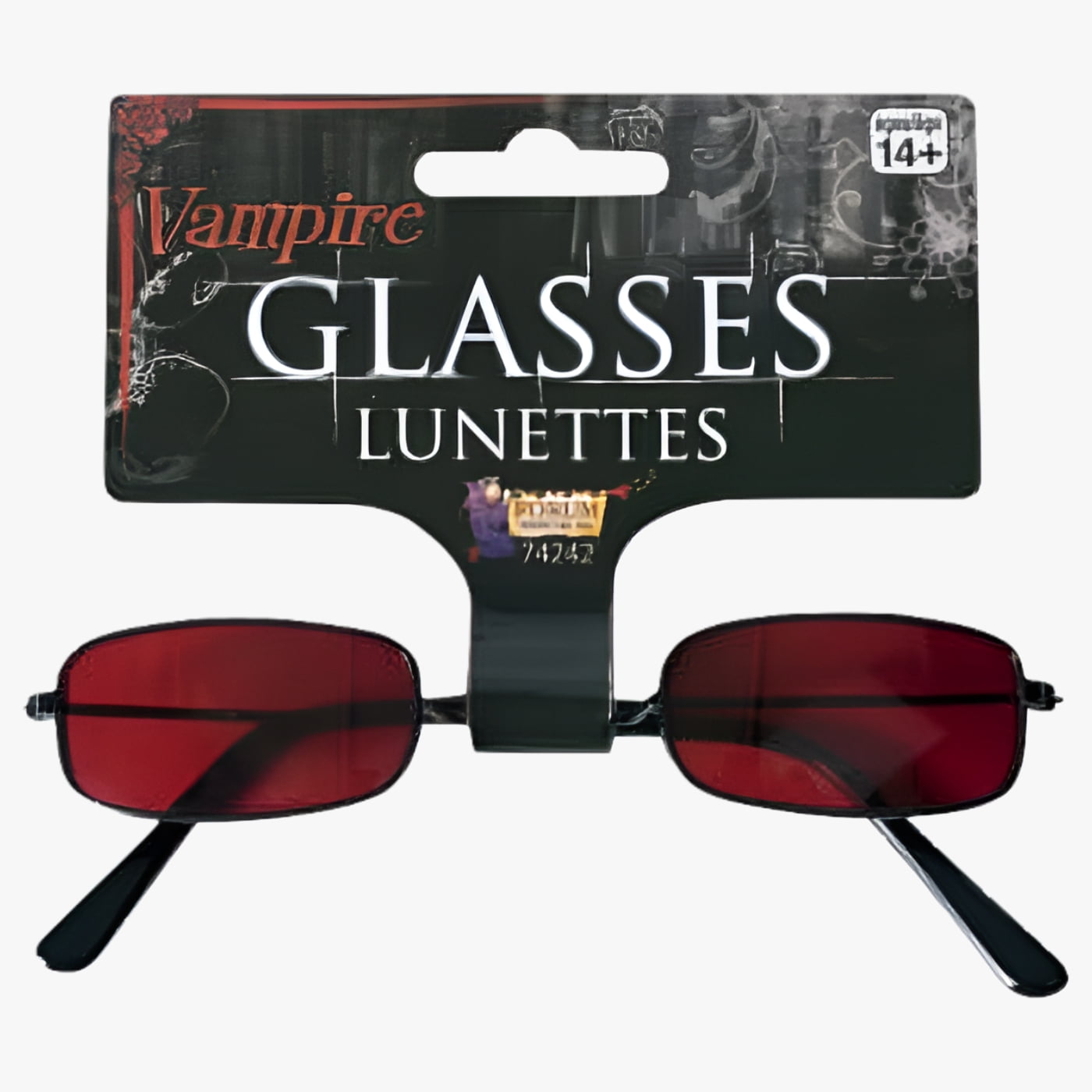 Red Vampire Glasses Halloween Costume Accessory - Walmart.com