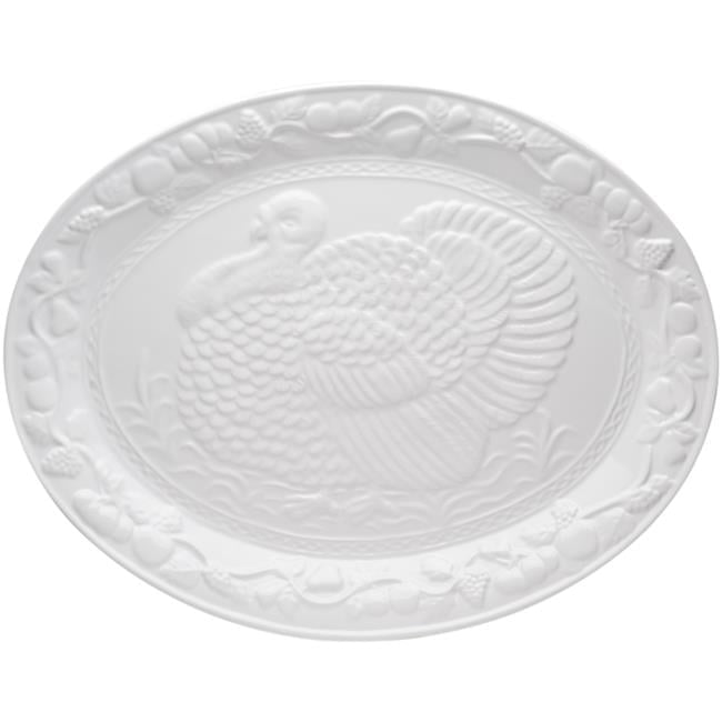 Red Vanilla HJ170-019 18.5 x 14.5 in. Wild Turkey Oval Platter ...
