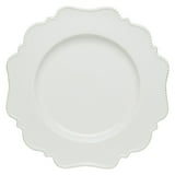 Red Vanilla Pinpoint White Plate - Set of 4 - Walmart.com