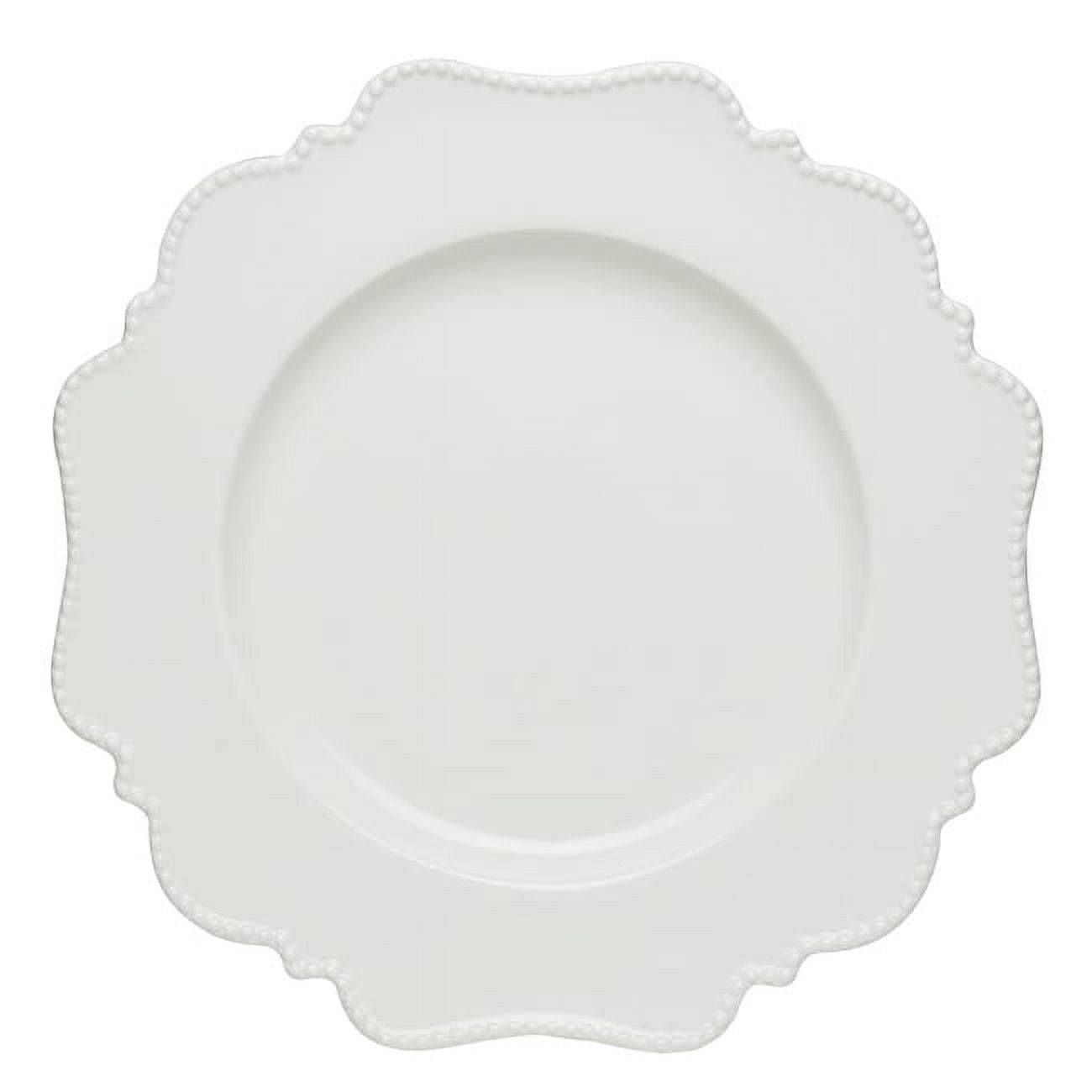 Red Vanilla Pinpoint White Salad Plate Set of 6 - Walmart.com