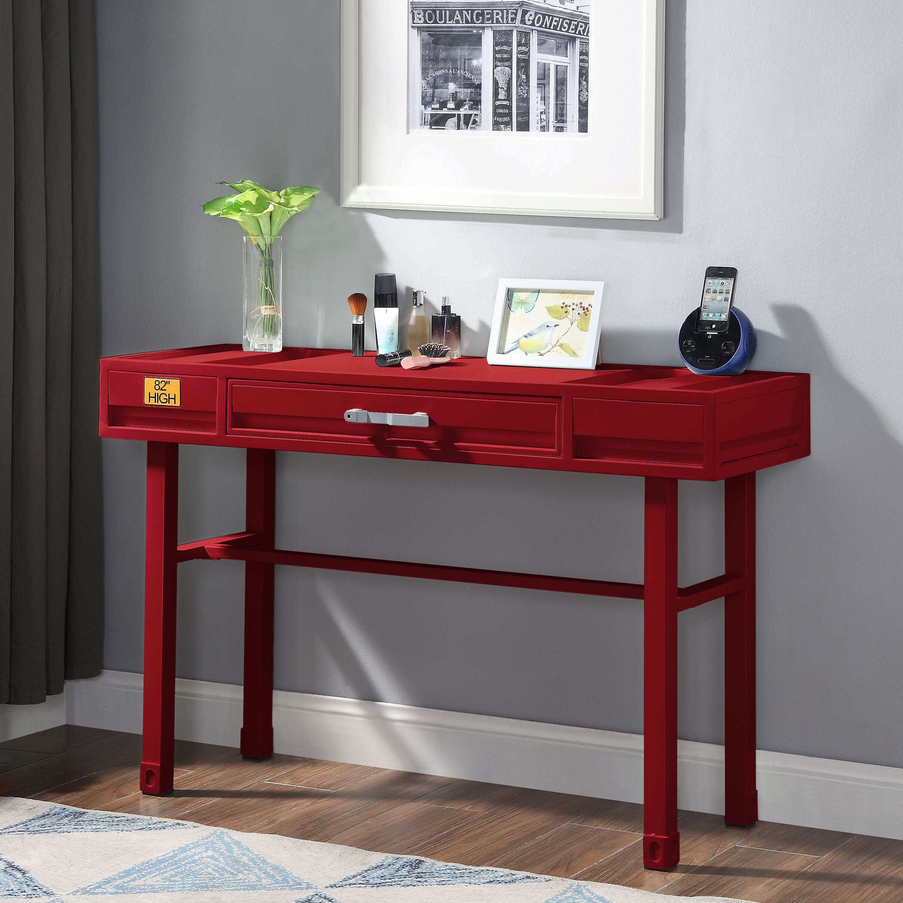 Red Vanity Desk with 1 Drawer - Walmart.com