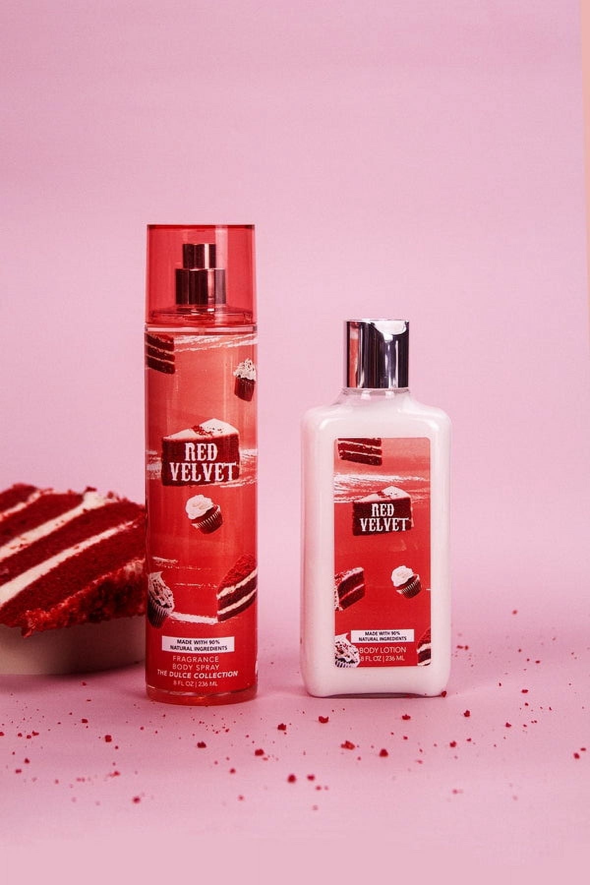 So French Red Velvet Body Lotion and Mist Fragrance Gift Set, Includes ...