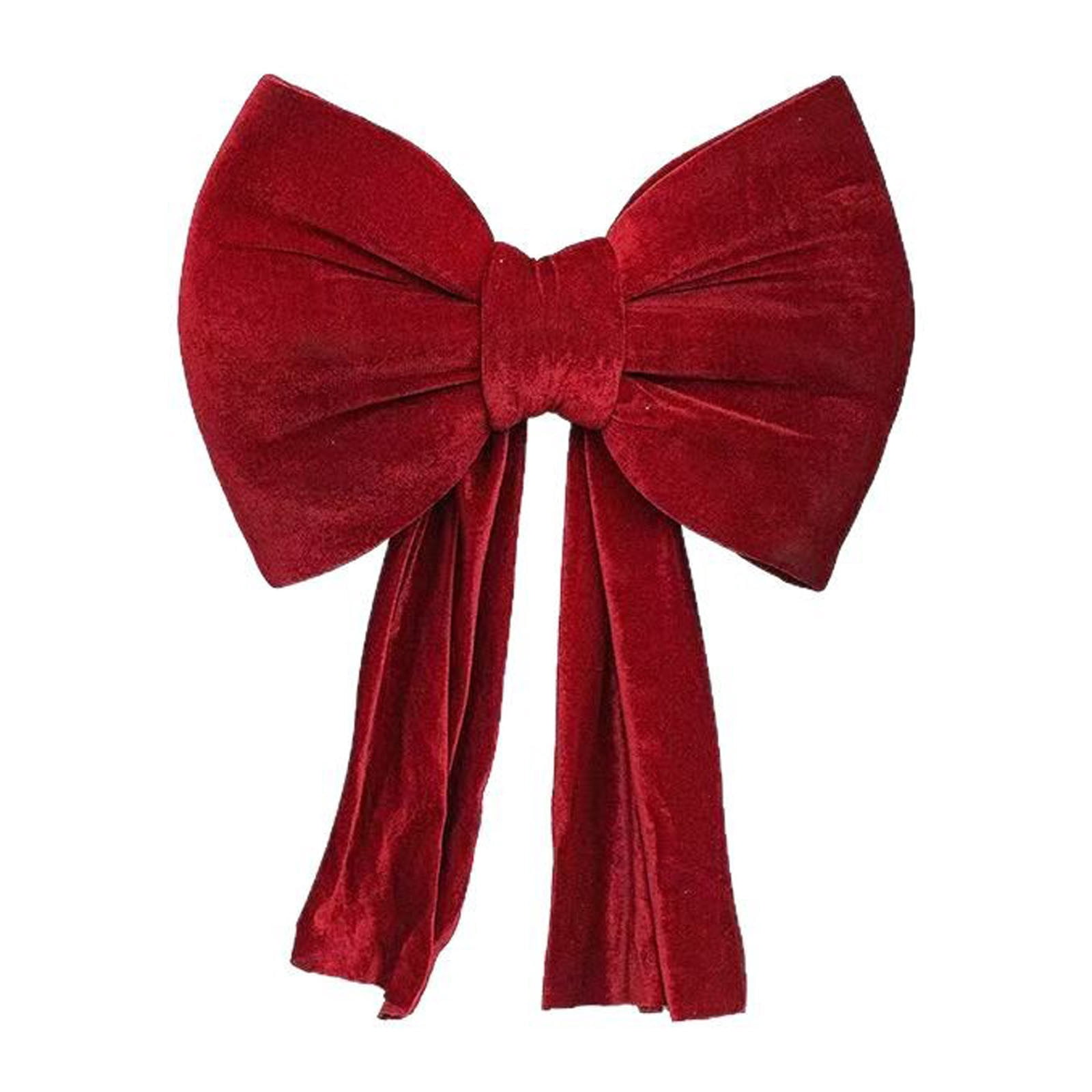 Red Velvet Bow Large Loop Wall Decoration for Birthday Wedding ...