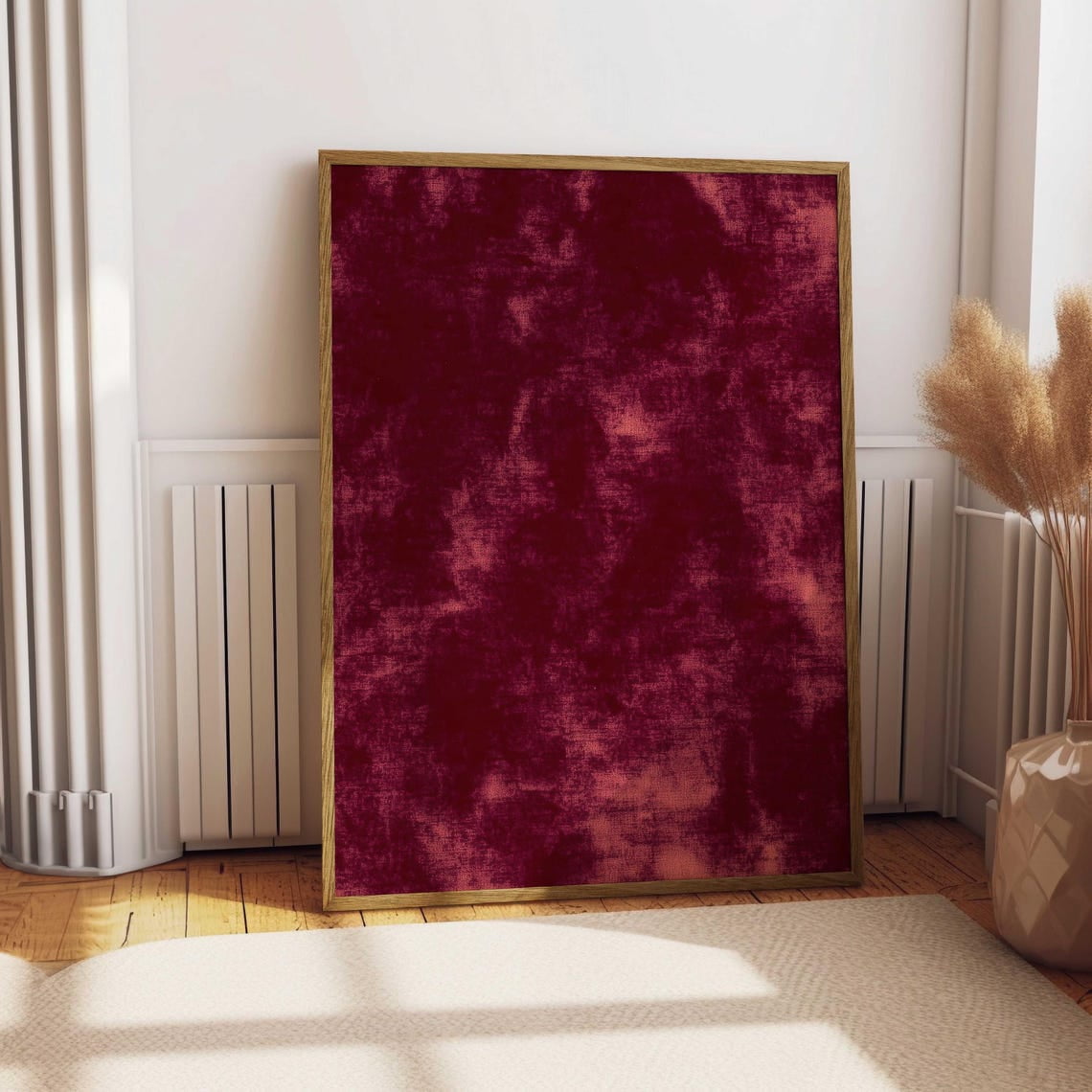 Red Velvet Retro Poster Vintage Moody Print Abstract Y2K Boho Style ...