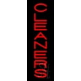 Red Vertical Cleaners LED Neon Sign 24" Tall x 8" Wide - inches, Black ...