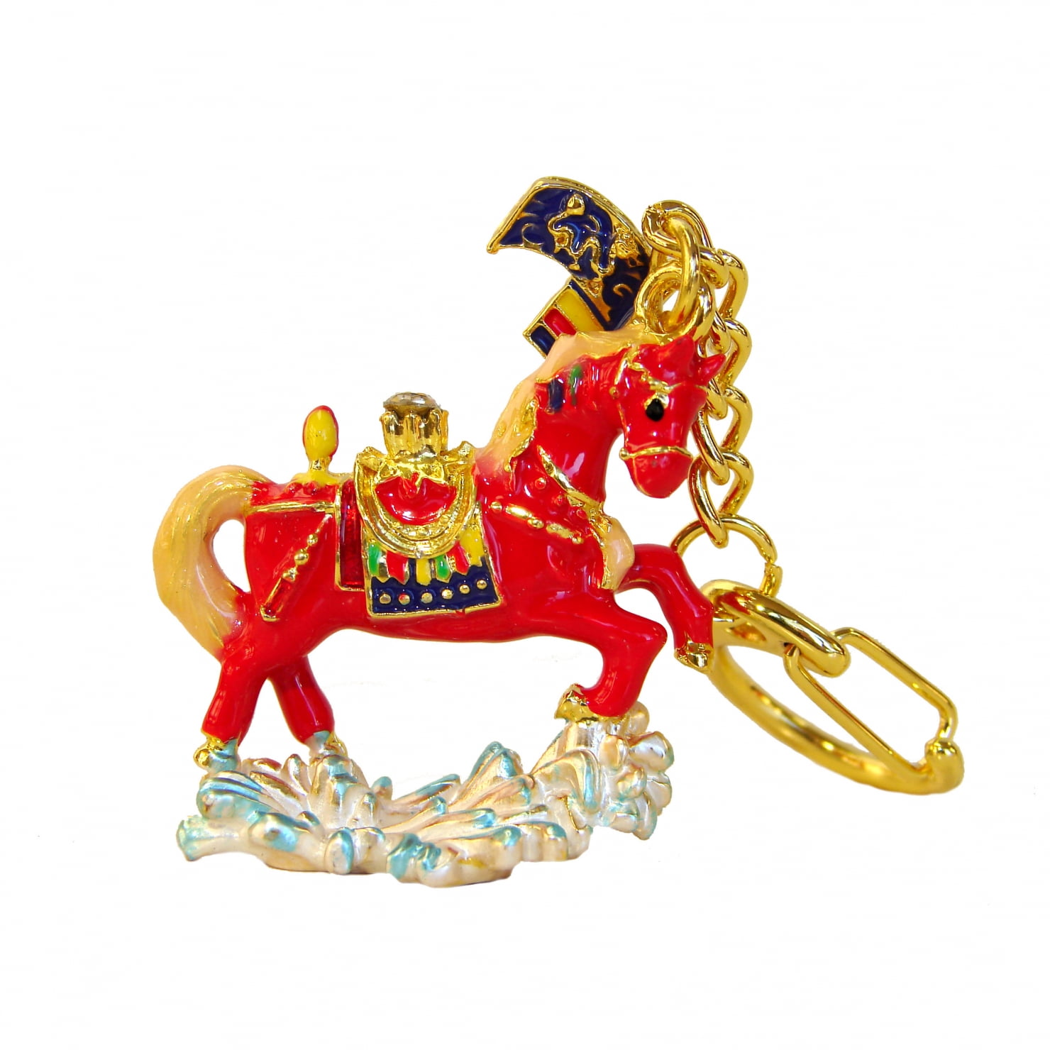 Red Victory Horse Keychain Amulet - Walmart.com