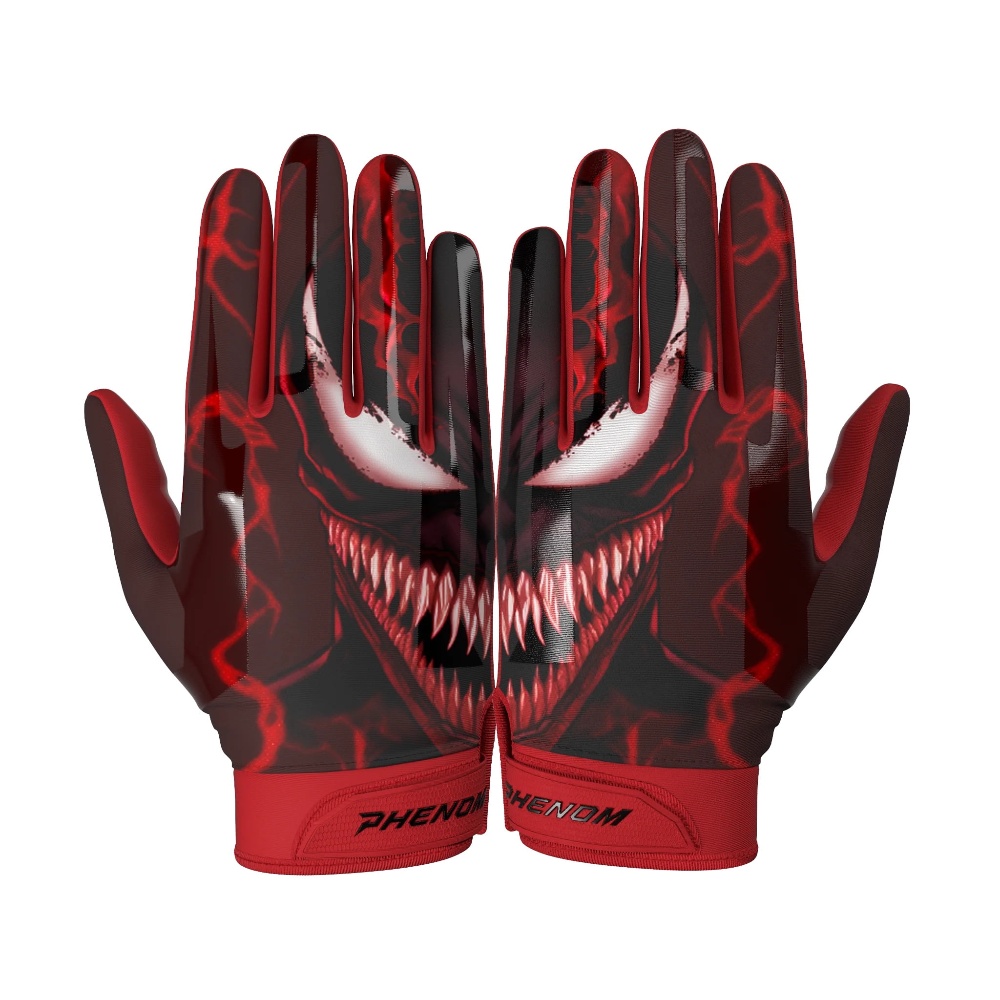 Red Villain Football Gloves - VPS1 by Phenom Elite - Walmart.com