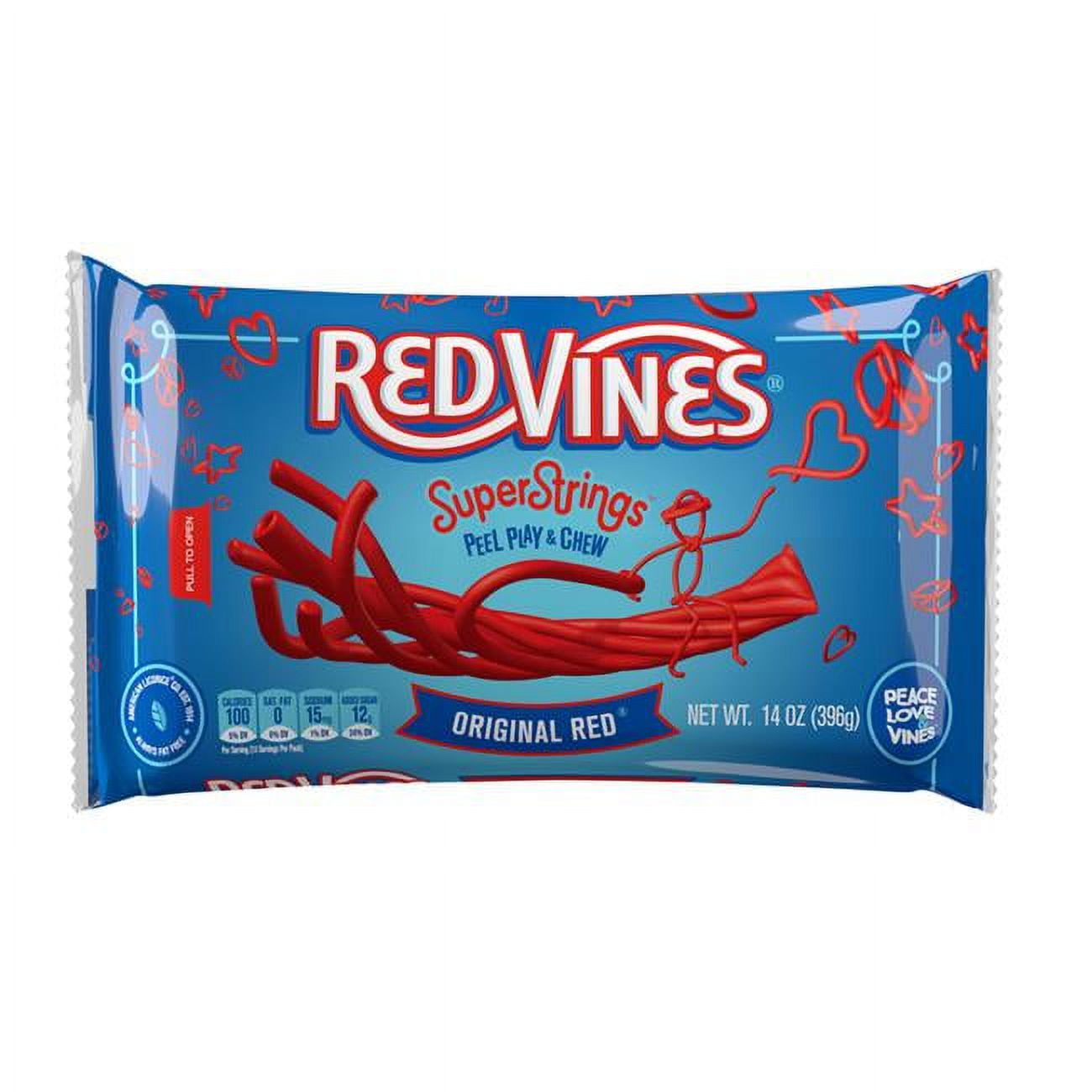 Red Vines 14 oz Original Red Licorice Candy - Pack of 12 - Walmart.com