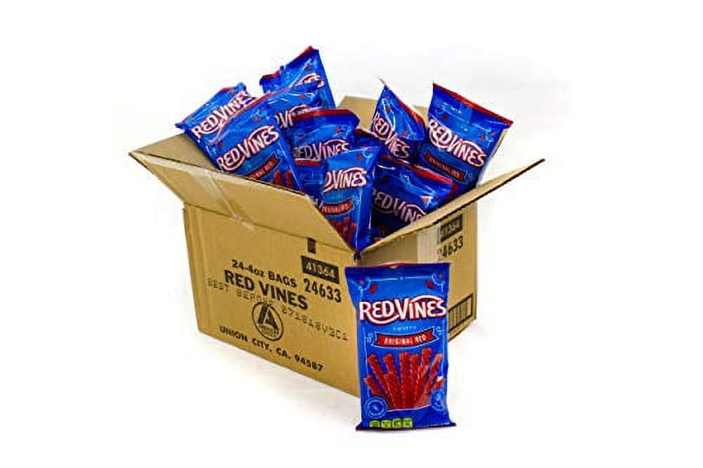Red Vines Licorice Twists, Original Red Flavor, Soft & Chewy Candy, 4oz ...