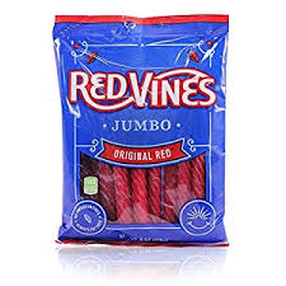 Red Vines Original Red Jumbo Twists 8 oz (Pack of 10) - Walmart.com