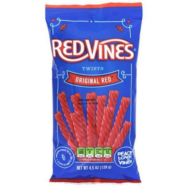 Red Vines Original Red Twists Licorice Candy, 4.5 oz. Bag - Walmart.com