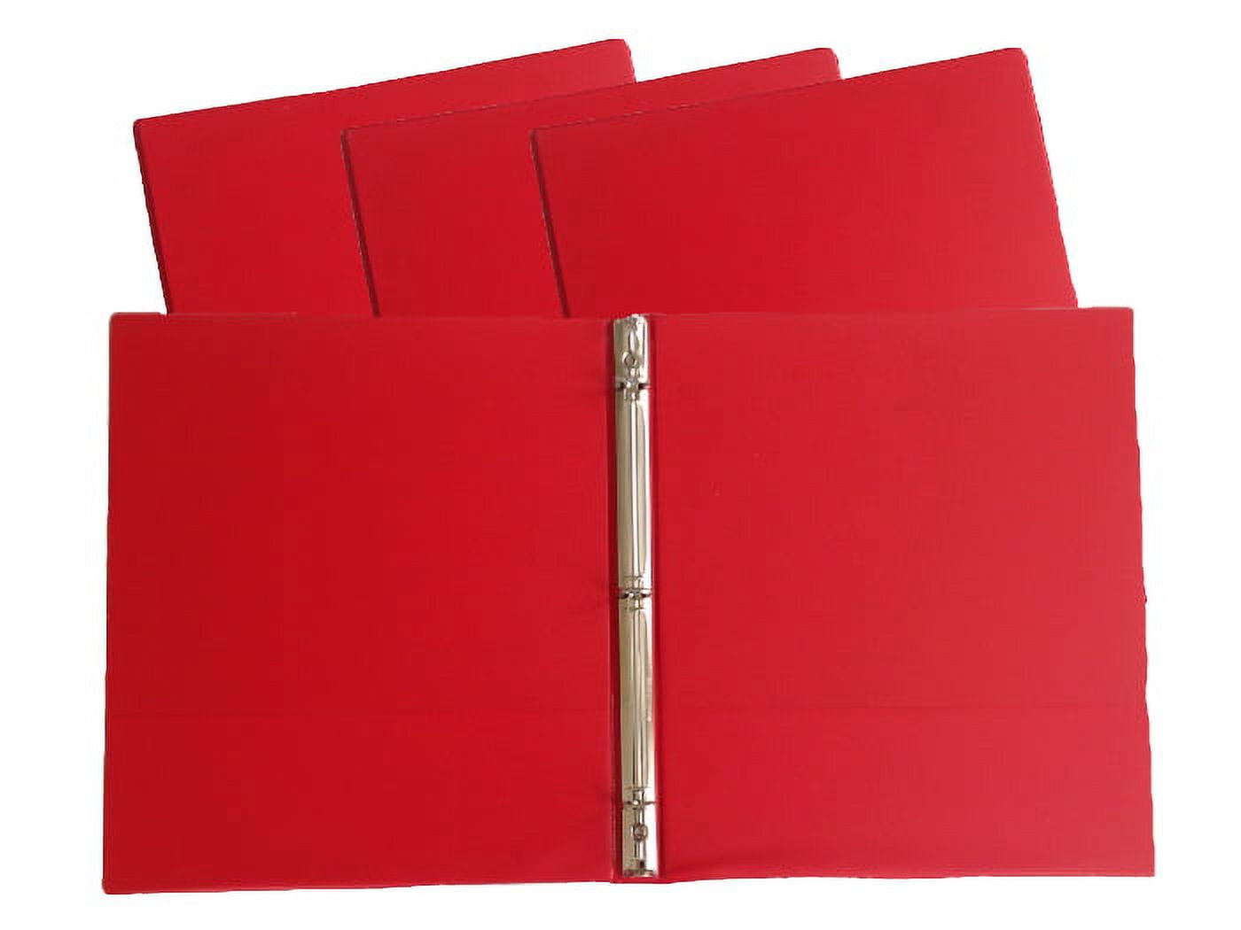 Red Vinyl Standard 3-Ring Binders, 1/2-Inch, for 8.5" x 11" Sheets ...