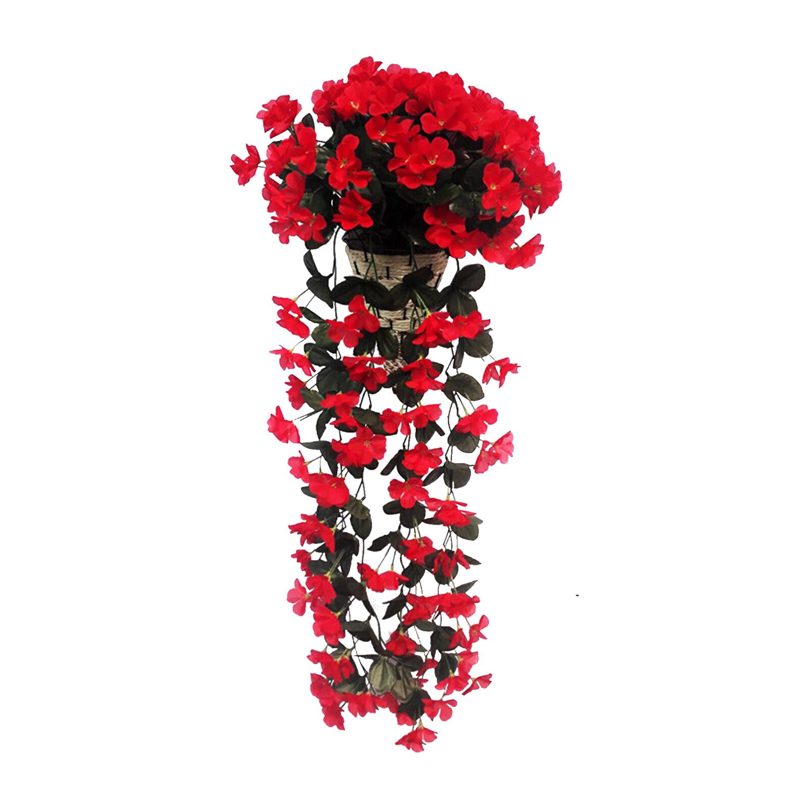 Red Violet Hanging Flowers Artificial Decor Silk Violet Simulation ...