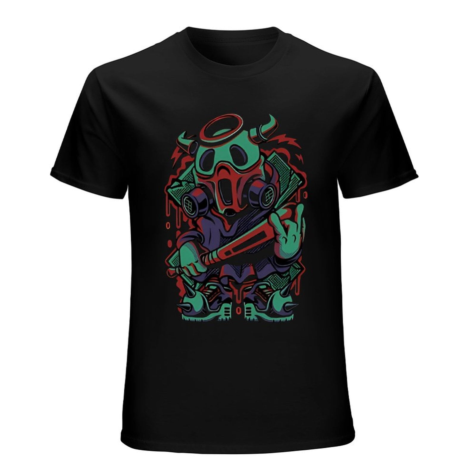 Red Virus Monster Street Retro Horror Lover's Tee - Walmart.com