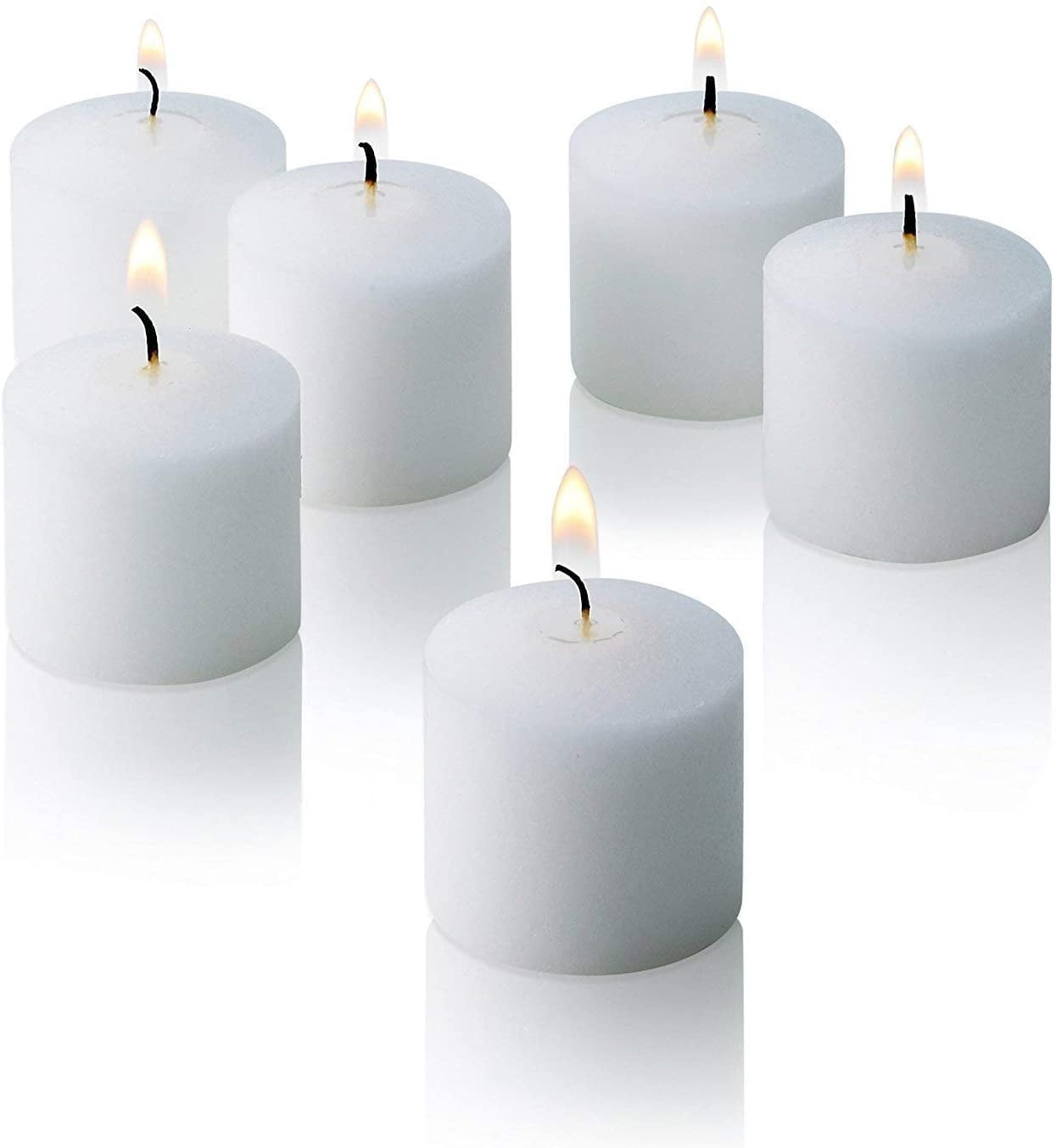 Red Votive Candles - Box of 72 Unscented Candles - 10 Hour Burn Time ...