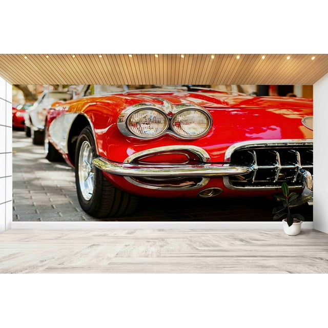 Red Wall Print, Modern Wallpaper, Custom Wallpaper, 3d Wallpaper, Retro ...