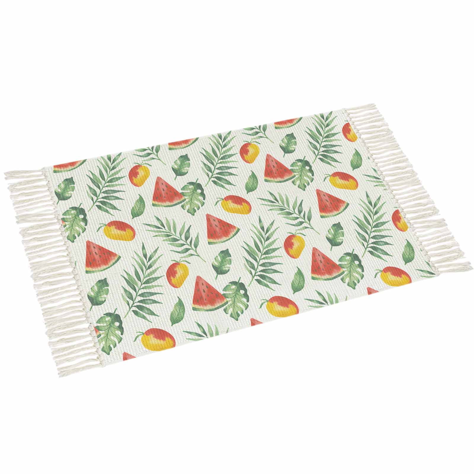 Red Watermelon Washable Bath Rug - 2x3 Entry Rug Washable Indoor ...