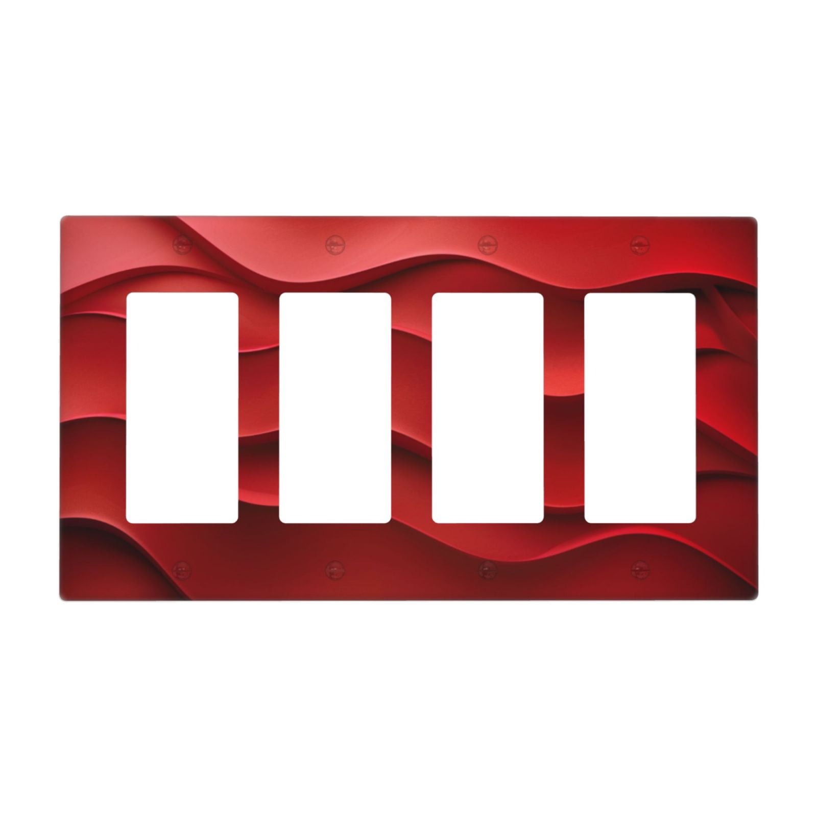 Red Wave Light Switch Cover Decorative Switch Plates and Outlet Covers ...