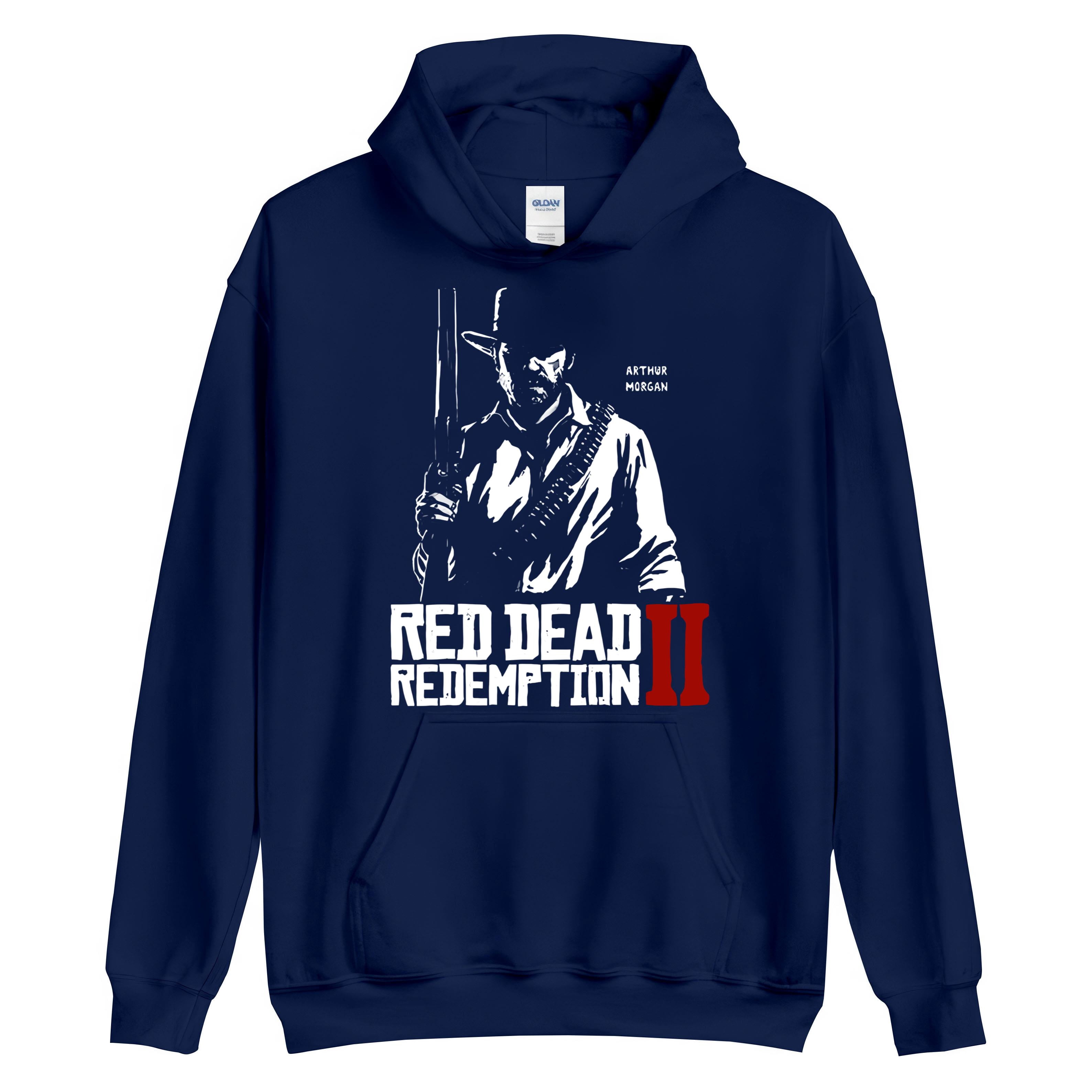 Red Western Adventure Video Game Graphic Shirt with Unique Design and ...