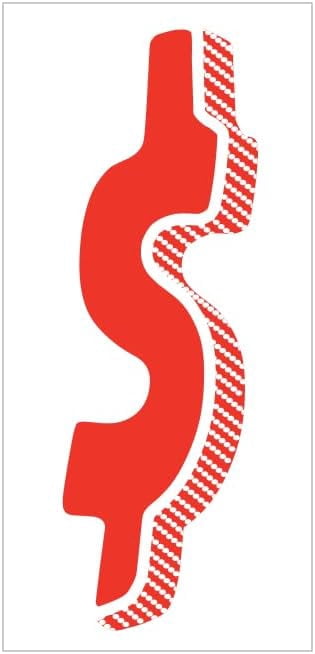 Red & White #10 Number Window Stickers for Car Dealerships – 7.5 ...