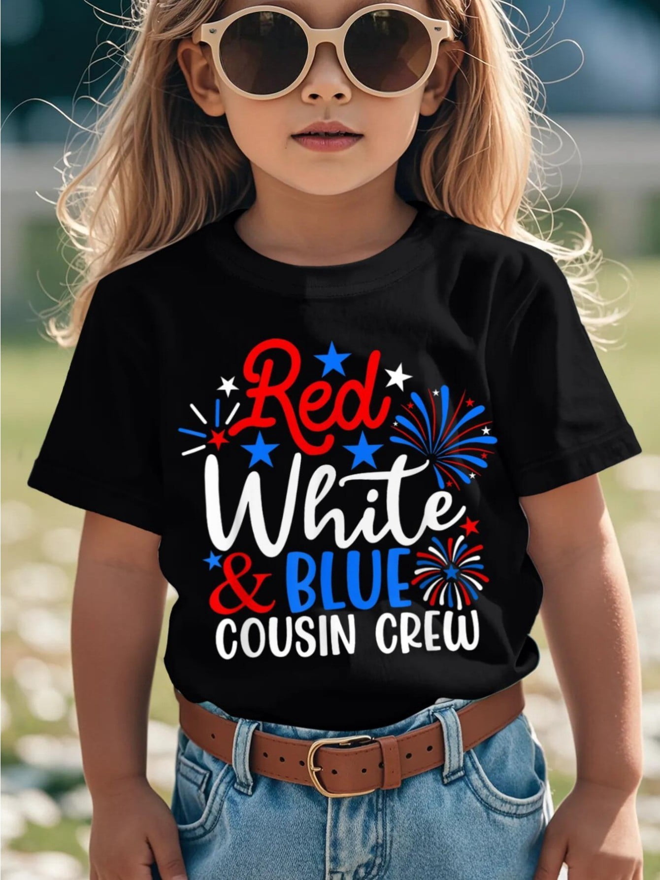 Red White And Blue Cousin Crew Funny 4th Of July Patriotic Novelty ...