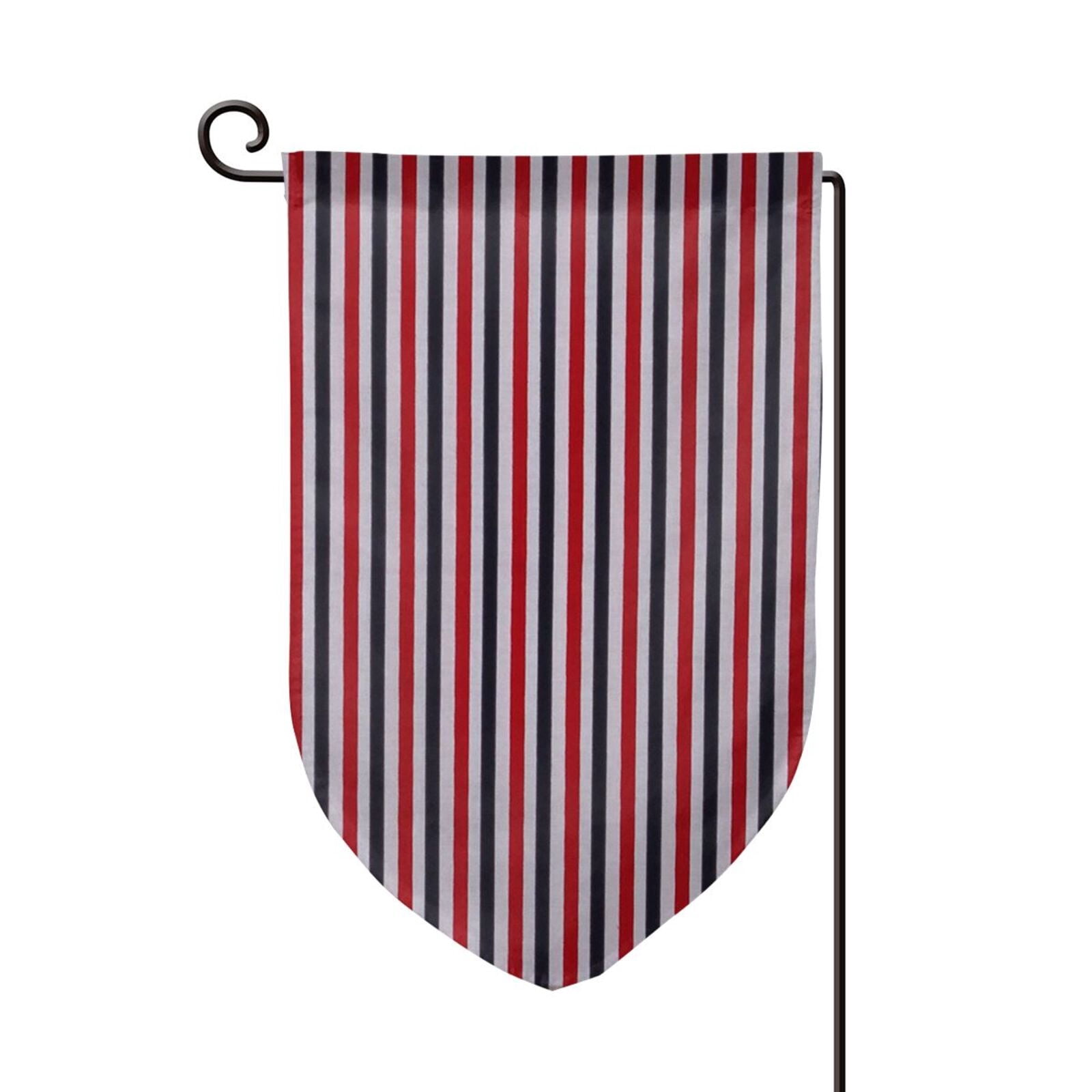 Red White And Blue Striped Garden Flag Double Sided Flags with Vivid ...