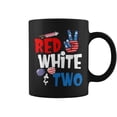 Red White And Two Birthday 4Th Of July American 2Nd Birthday Coffee ...
