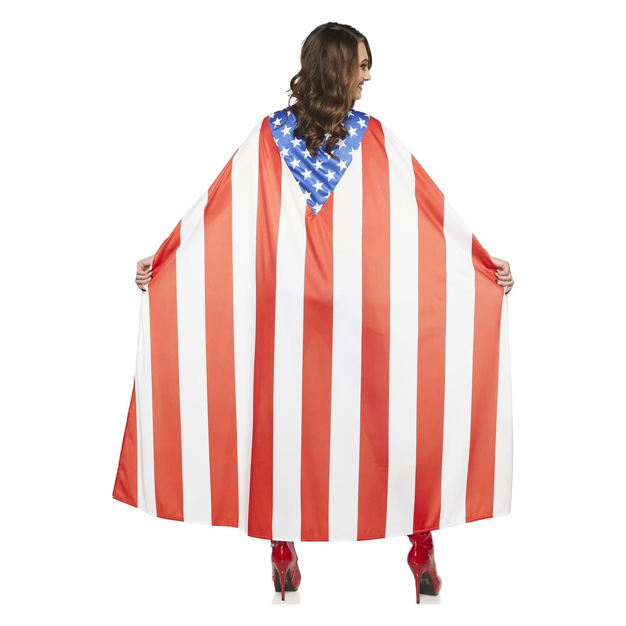 Red White & Blue Cape - Walmart.com