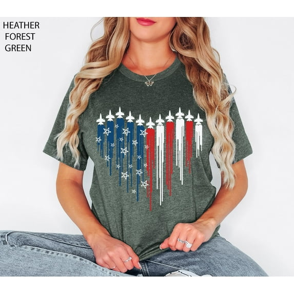 Red White Blue Air Force Flyover Men's T-shirt, Air Force Shirt ...