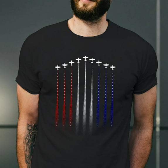 Red White Blue Air Force Flyover Men's T-shirt, Air Force Shirt ...