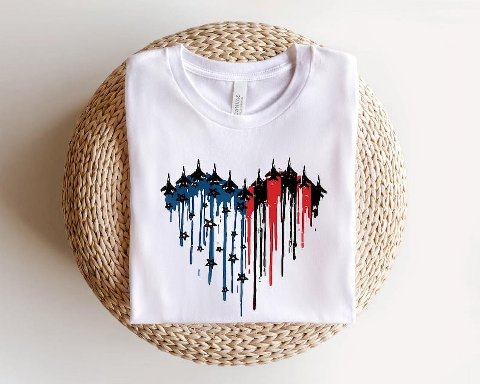 Red White Blue Air Force Flyover Shirt,4th Of July Shirt,Independence ...