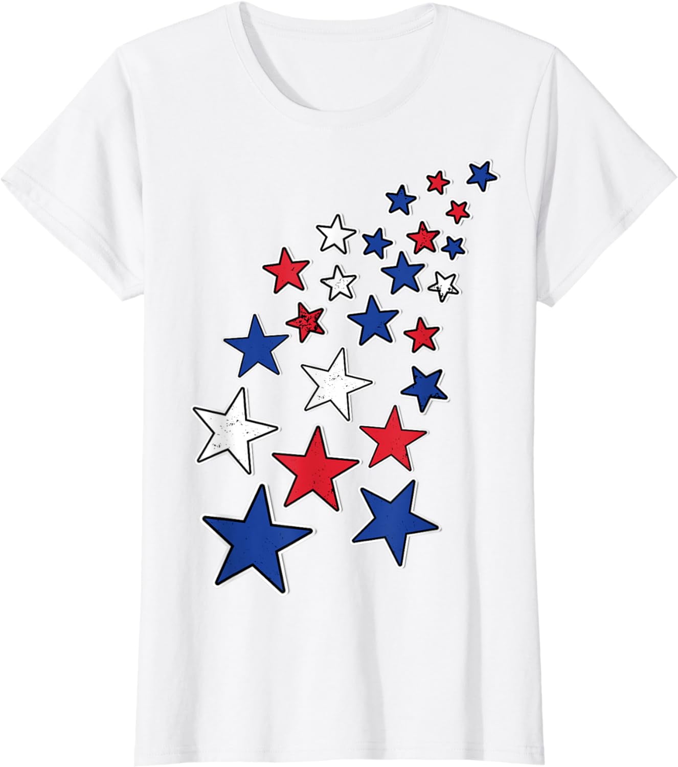 Red White Blue American Pride Independence Day Summer Design T-Shirt ...