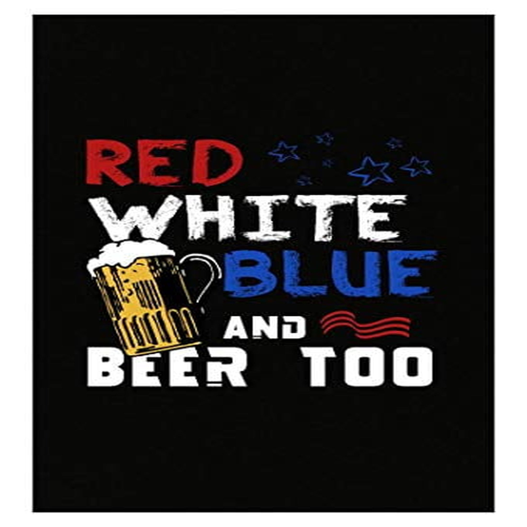 Red White Blue Poster - Wall Decor for Beer Lovers Gift - Walmart.com