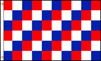 Red White & Blue Checkered Flag 3x5ft Poly - Walmart.com