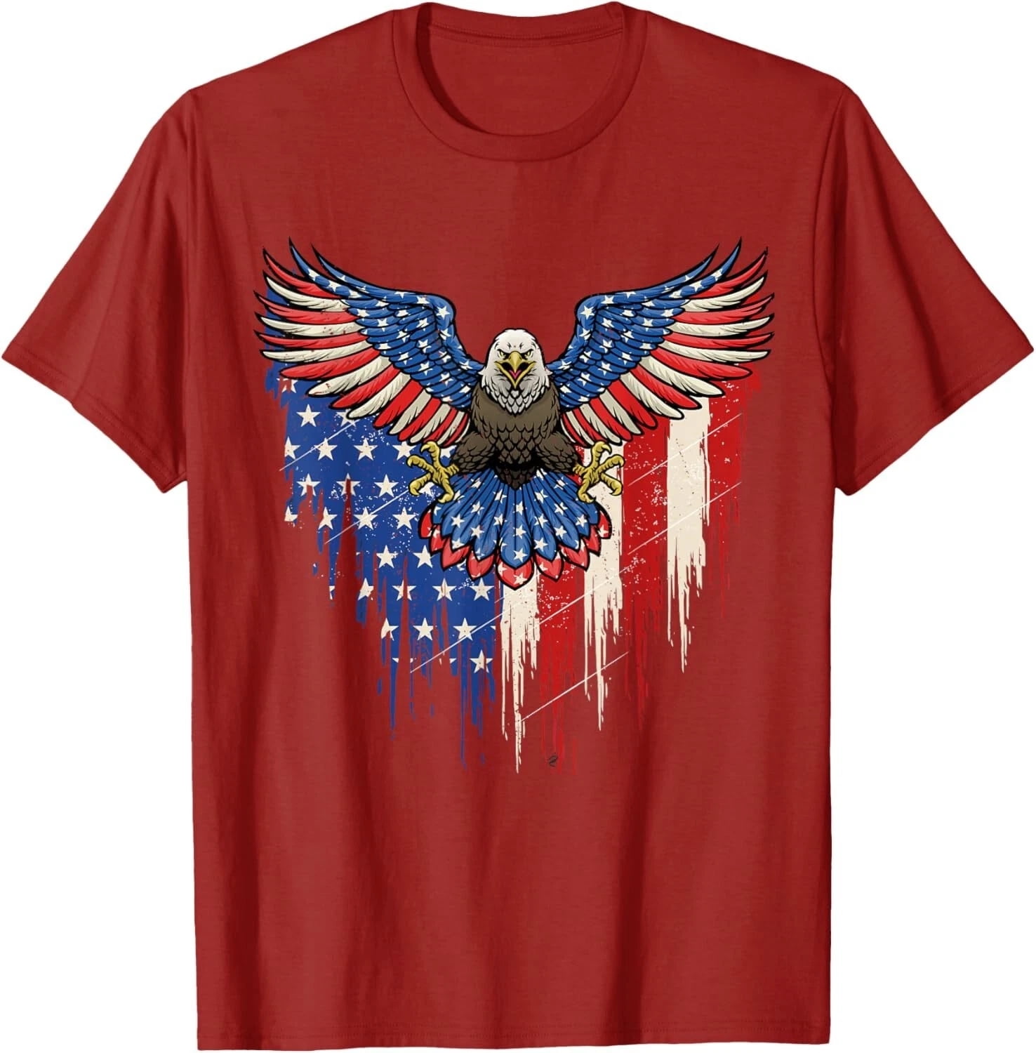 Red White Blue Grill Tee, 4th of July BBQ Cotton Shirt - Walmart.com