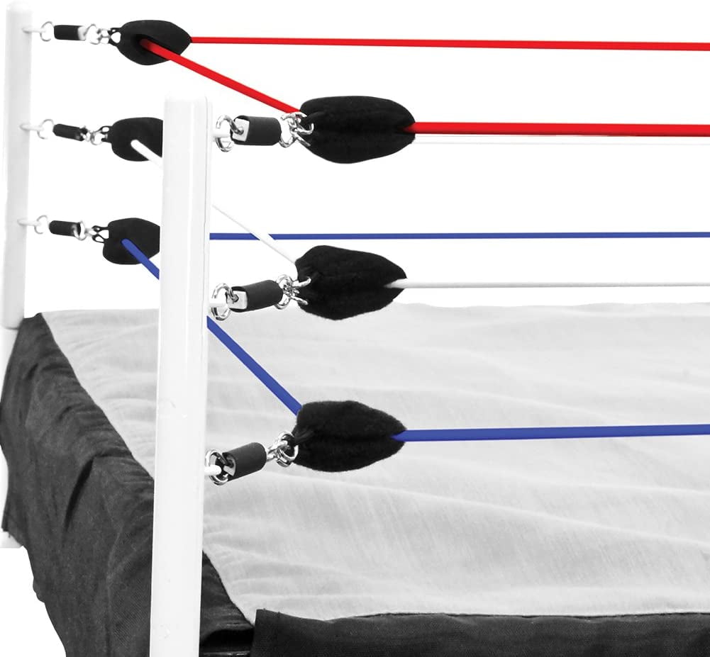 Red, White & Blue Ring Ropes for SMALL WWE AEW Wrestling Action Figure ...