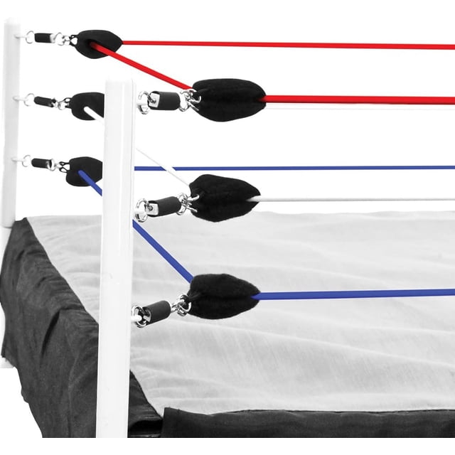 Red, White & Blue Ring Ropes for SMALL WWE AEW Wrestling Action Figure ...
