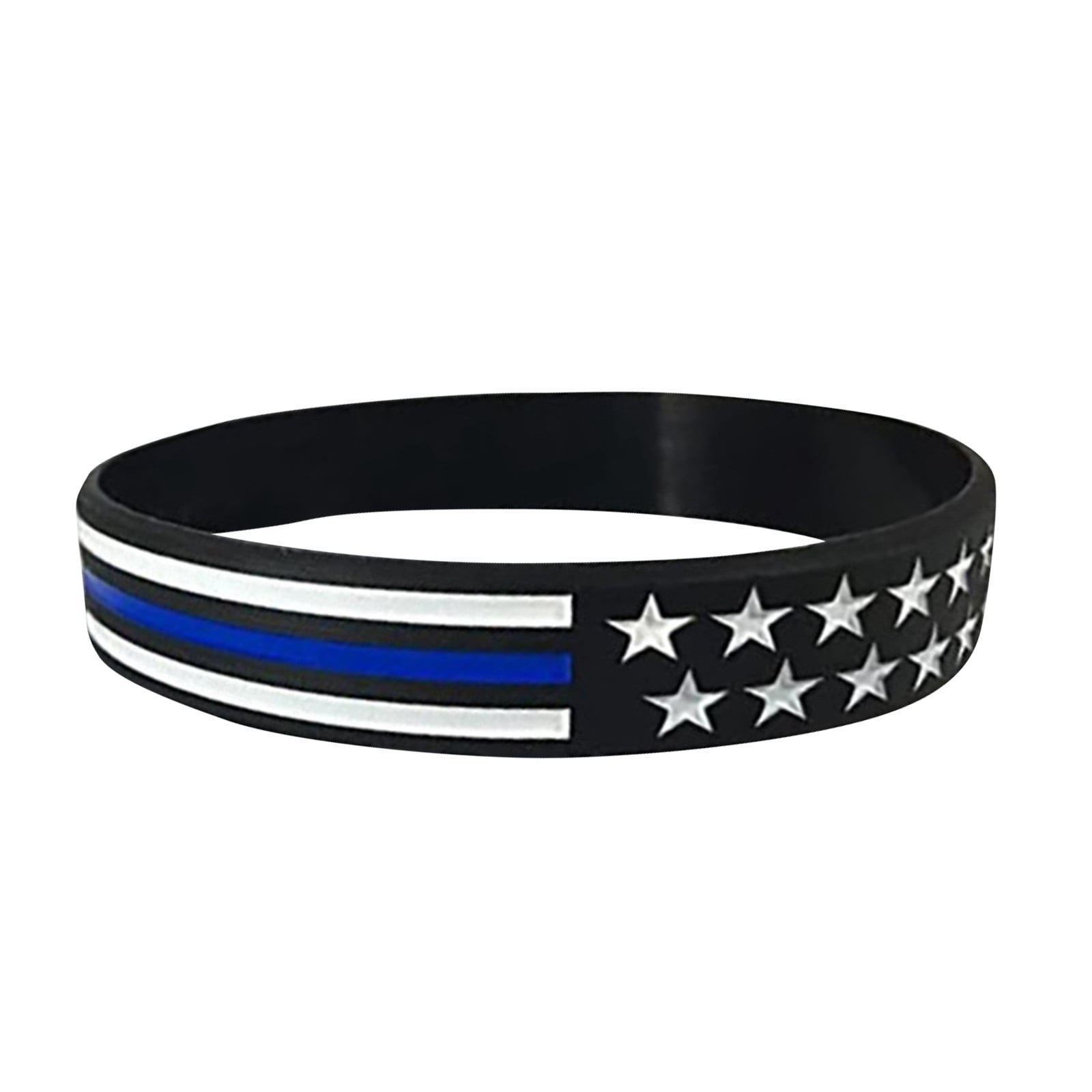 Red White Blue Rubber Bracelet for Independence Day Carnival ...