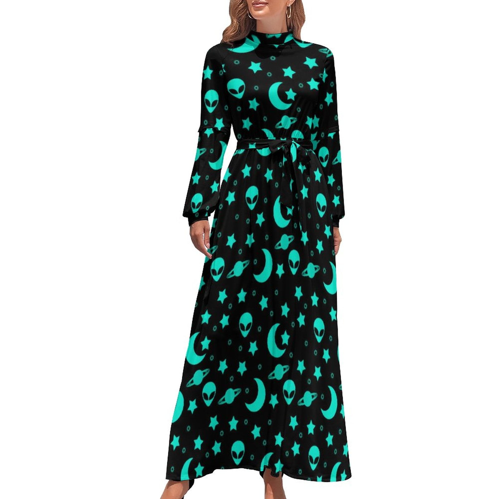 Red White Blue Star Dress Patriotic USA Flag Aesthetic Bohemia Dresses ...