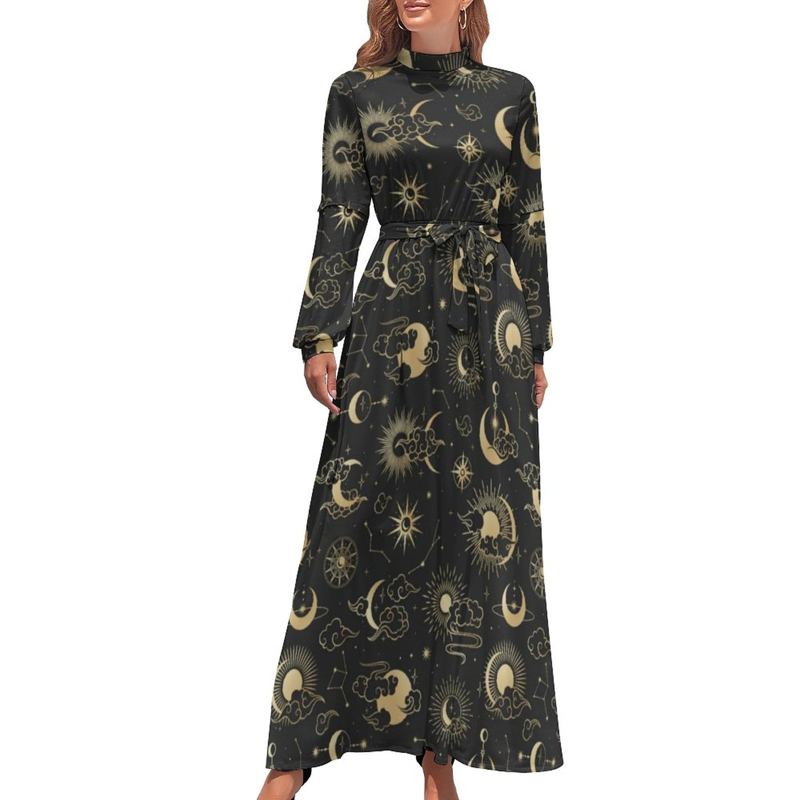 Red White Blue Star Dress Patriotic USA Flag Aesthetic Bohemia Dresses ...