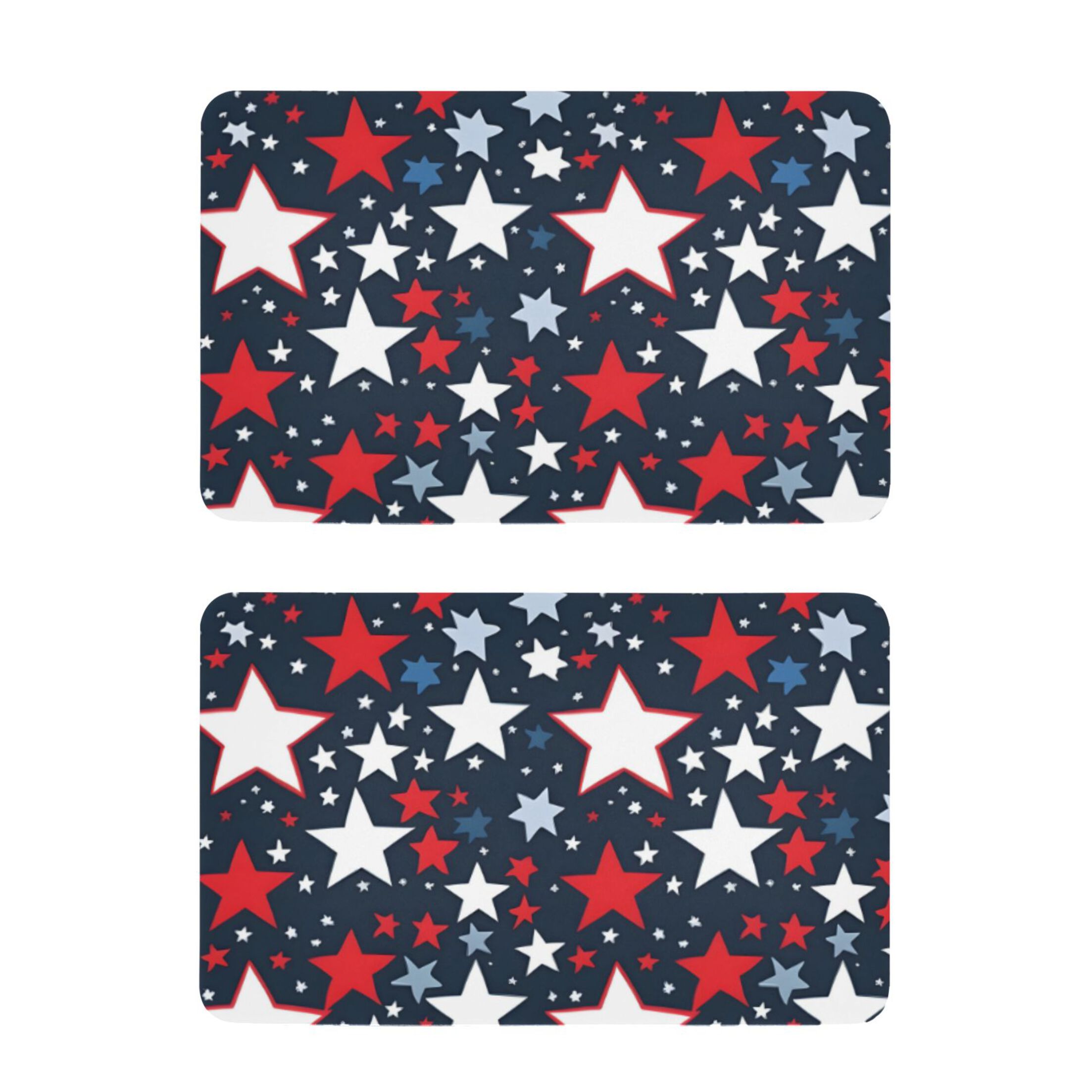 Red White Blue Stars Refrigerator Magnet Stickers Square Fridge ...